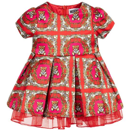 Moschino Red Teddy Dress - Kids Runway Hire